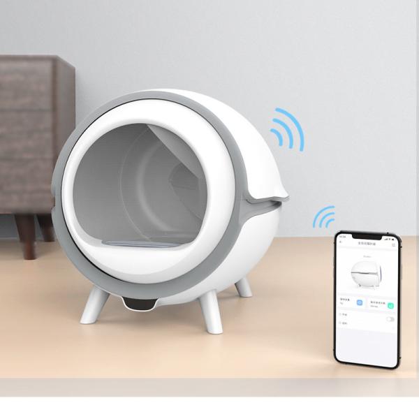 Quality APP CONTROL Intelligent Cat Litter Box DC12V OEM with SAND LEAKING PEDAL for sale