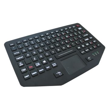 Quality Ruggedized Wide Temperature Industrial Keyboard With Touchpad PS2 USB for sale