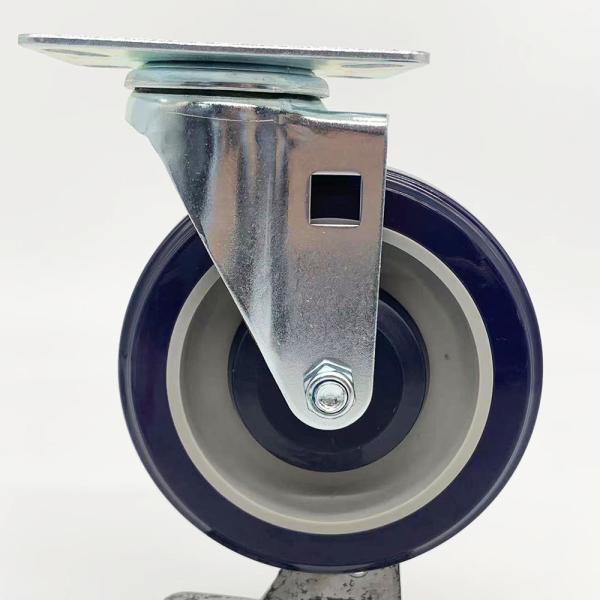 Quality 100mm PU Trolley Wheels Heavy Duty for sale