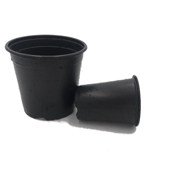 Quality Lightweight 1 Gallon Plastic Flower Pots 18.5cm For Leek Seedling for sale