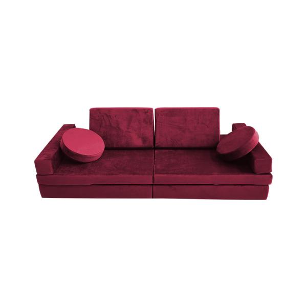 Quality Triangle Cushion Base Polyester Inner Liner Play Couch Set Sofa for sale