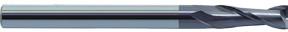 Quality Straight Shank Flattened 2 Flute End Mills With Long Cutting Edge for sale