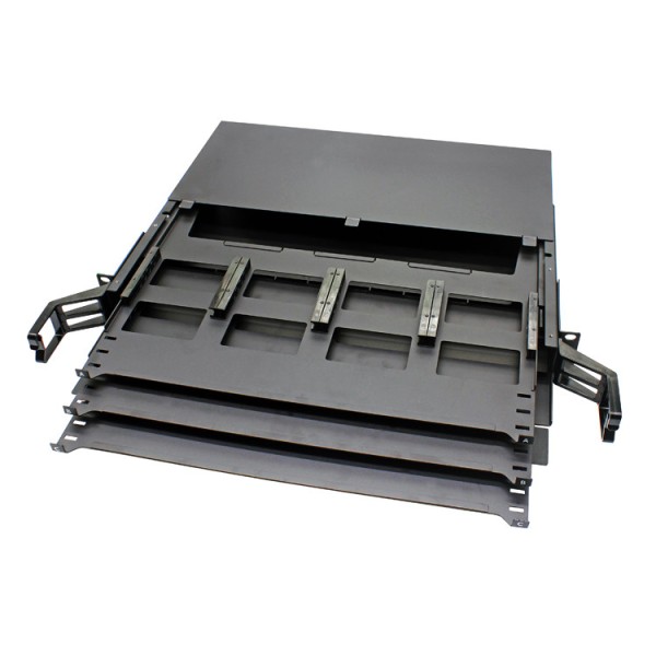 Quality 19″ 1U 144 Fibers MPO To LC Loaded Patch Panels For Cabling Constructions for sale