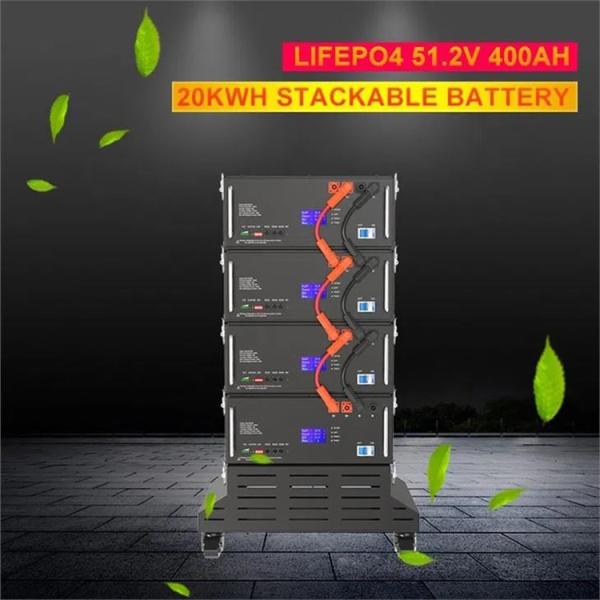 Quality Deep Cycles Stacked Lithium Battery Pack LiFePO4 Battery Customization for sale