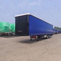 Quality Anton 2/3/4 BPW Axles Drop Side Curtain Board Truck Trailer For Durable for sale