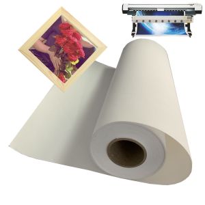 Quality 42" 36" Matte Inkjet Printing Canvas / Natural White Poly Cotton Canvas for sale