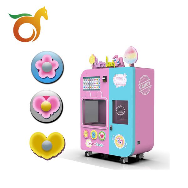 Quality 220V CE Automatic Cotton Candy Vending Machine 320kg In Subway Station for sale