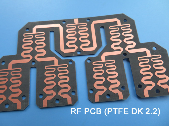 Quality F4BME220 High Frequency PCB PTFE DK2.2 Dual Layer Cheap RF PWB for Couplers for sale