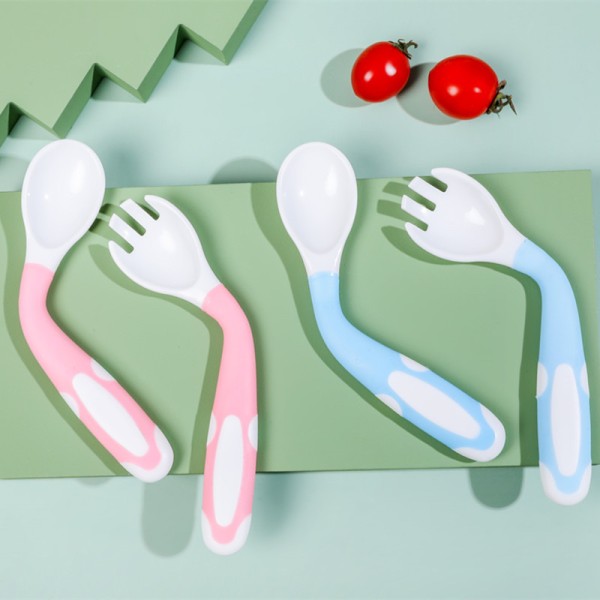 Quality Factory Wholesale Baby Bendable Silicone Fork Spoon Set | Food Grade Infant Supplementary Food Tableware OEM ODM for sale