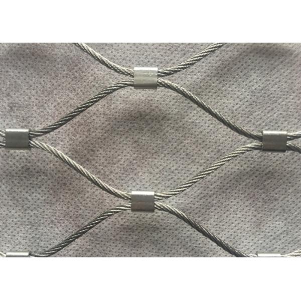 Quality 8m Antiwear Diamond Woven Wire Mesh OEM With Ribbon Buckle for sale