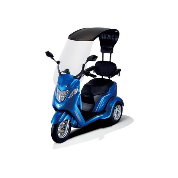 Quality OEM 60V 500W Small Mobility Scooter , ABS 3 Wheel Electric Scooter With Cover for sale