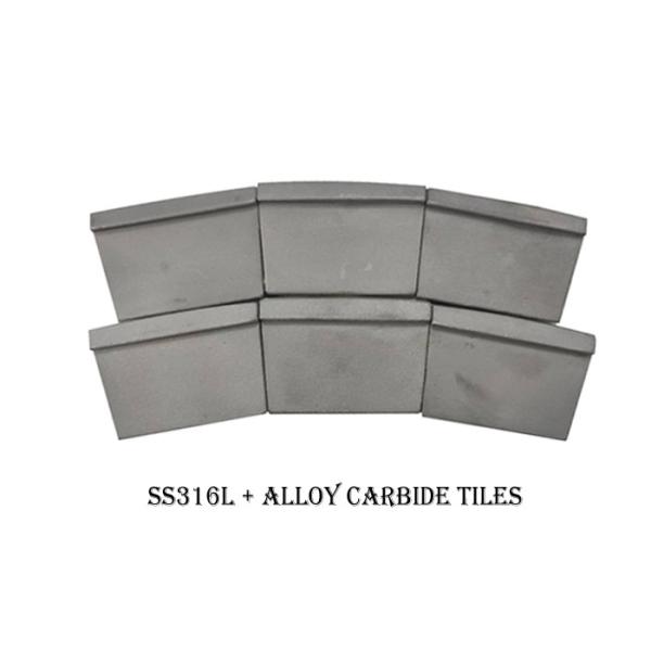 Quality OEM K20 Decanter Centrifuge Wear Parts Tungsten Carbide Tiles for sale