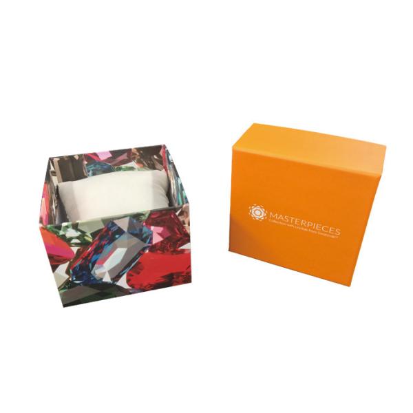 Quality Orange Exquisite Paper Gift Packaging Box , Apple Watch Packaging Box for sale