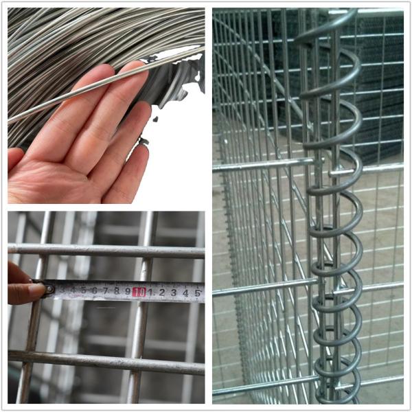 Quality Professional Processing Service 2x1x1m Galvanized Gabion Basket with PVC Coating for sale
