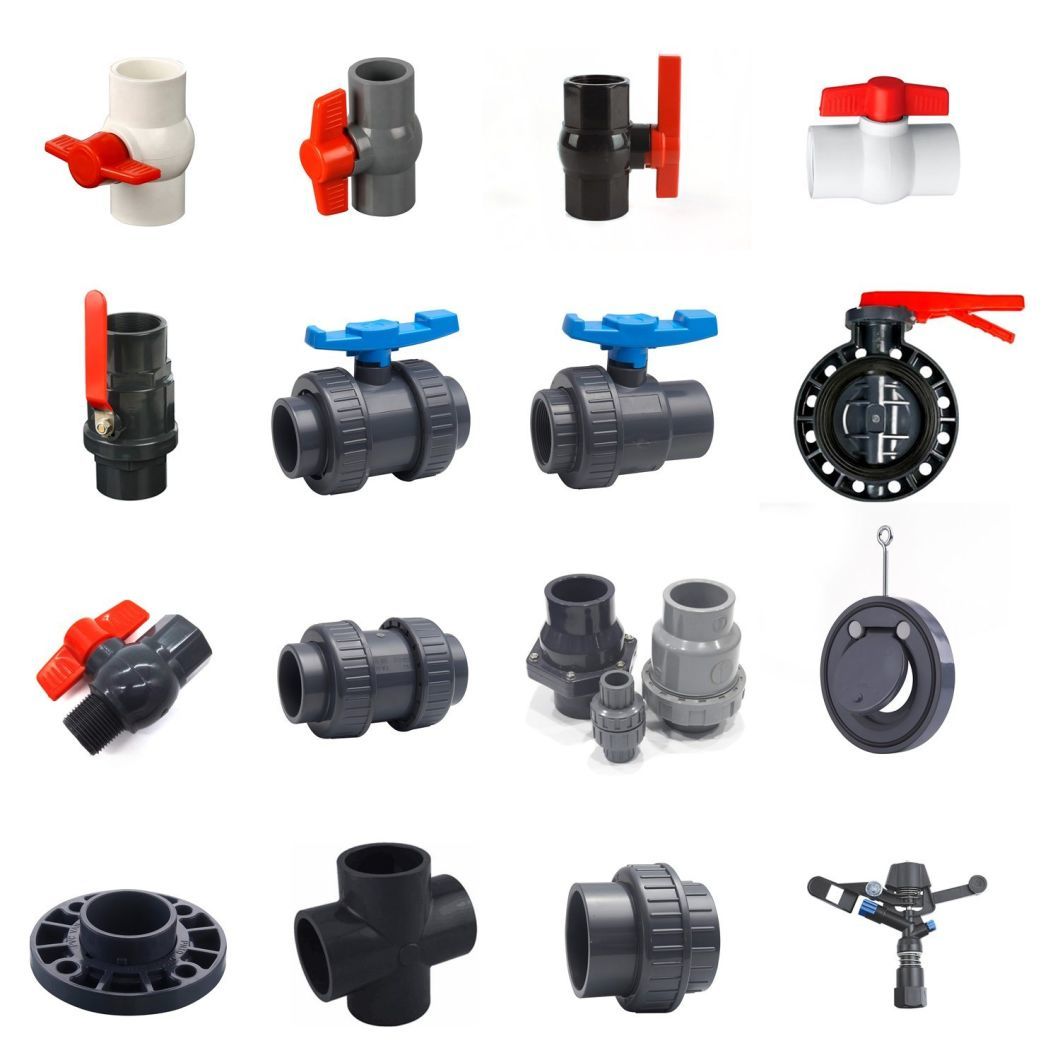 China Economic Industrial DIN ANSI JIS Standard Plastic PVC Butterfly Valve