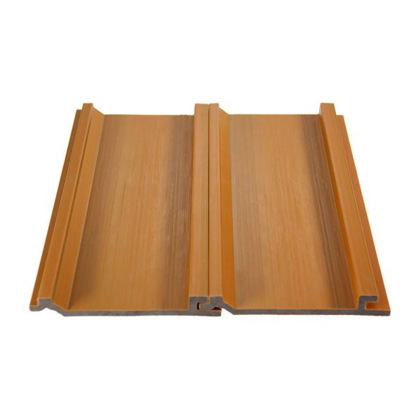 Quality Dark Teak Fireproof Composite External Cladding Easy Installation for sale