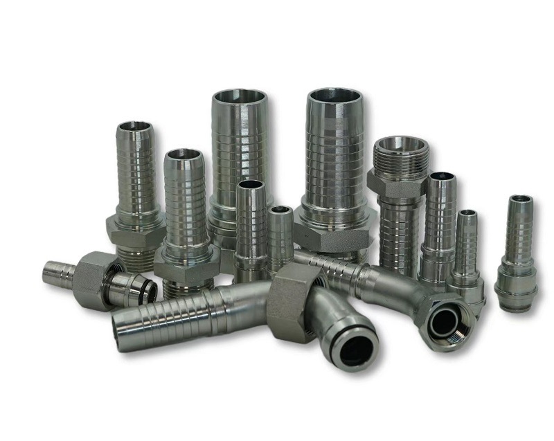 Hexagonal Carbon Steel Straight External Thread Jic37 Degrees to Nptf External Thread Hydraulic Transition Joint