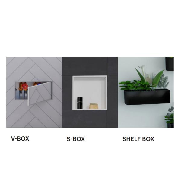 Quality 300x145x90mm Silver Shower Wall Niche Contemporary Style Practical for sale