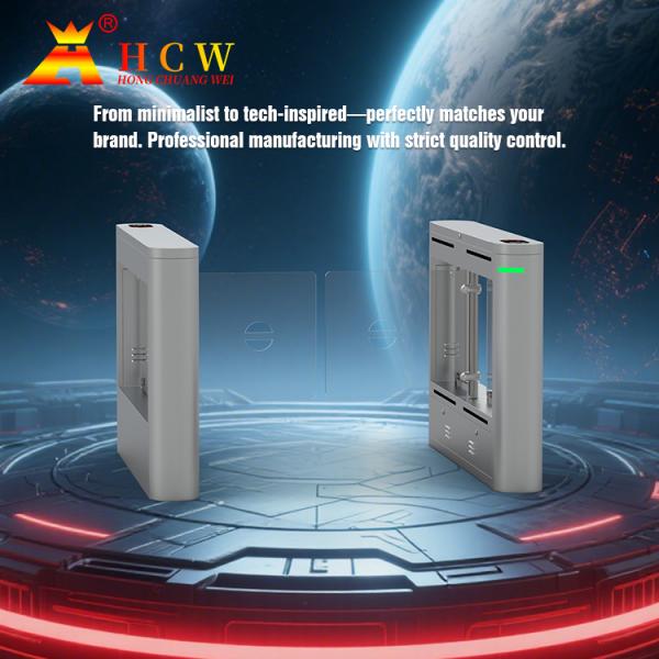 Quality HCW 35-40 Persons/Min Swing Gate Face Recognition Turnstile 100-240V With Card for sale