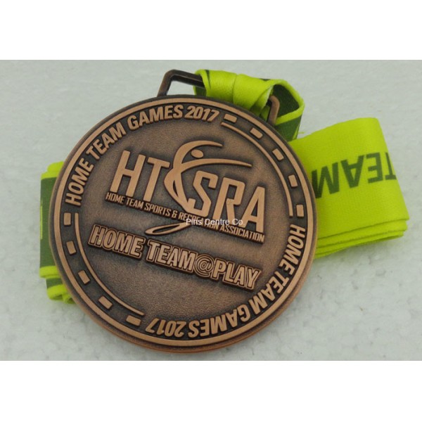 Quality Medallion Award Medals , Die Stamped Antique 5K Sport Medals , Hard Enamel Medals for sale