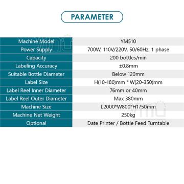 Quality YM510 Automatic Round Can Labeling Machine For Beer Can for sale