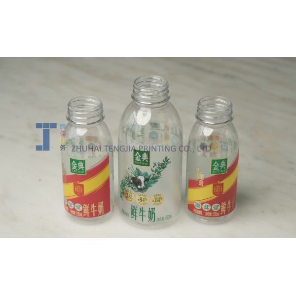 Quality OEM Rectangle Printed Transparent Labels Permanent Adhesive For Bottles for sale
