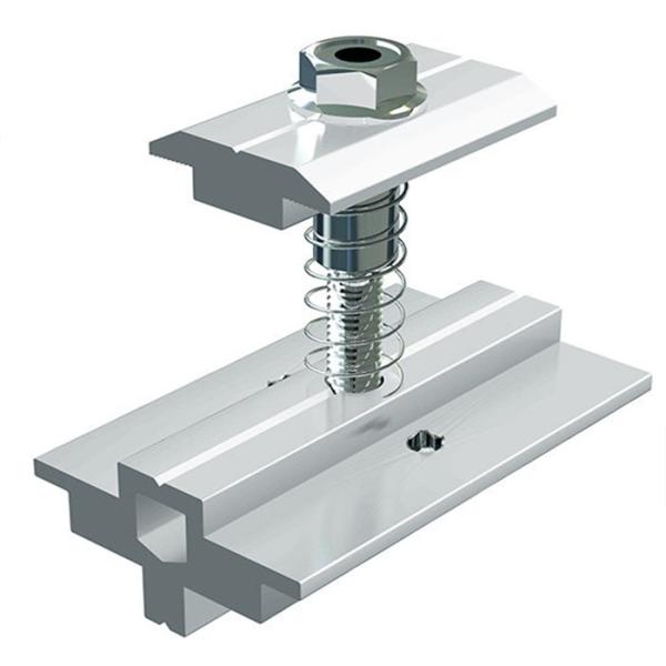 Quality Open Ground 6063,6005 Customized Solar Panel Earthing Clamps Home Rail for sale