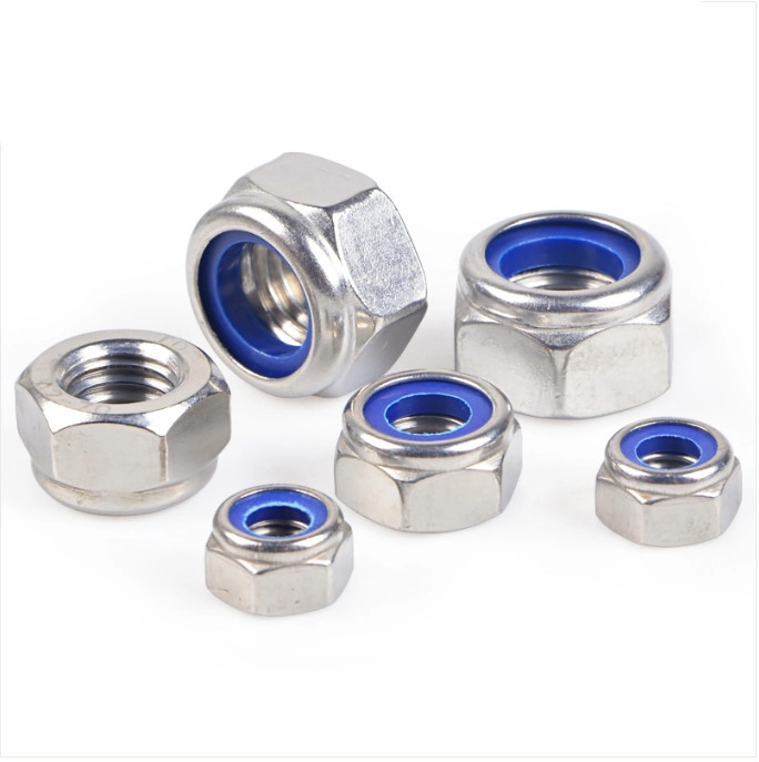 Din 982 Zinc Plated Hex Head Lock Nuts Anti Theft Insert Nylon Lock from china factories.