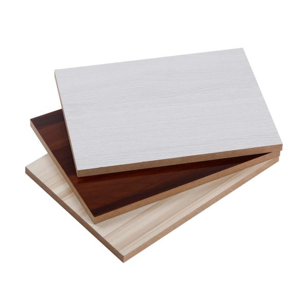 Quality MDF Melamine Board 18mm Wooden Board Moisture-Proof Double Faced Melamine Glue for sale
