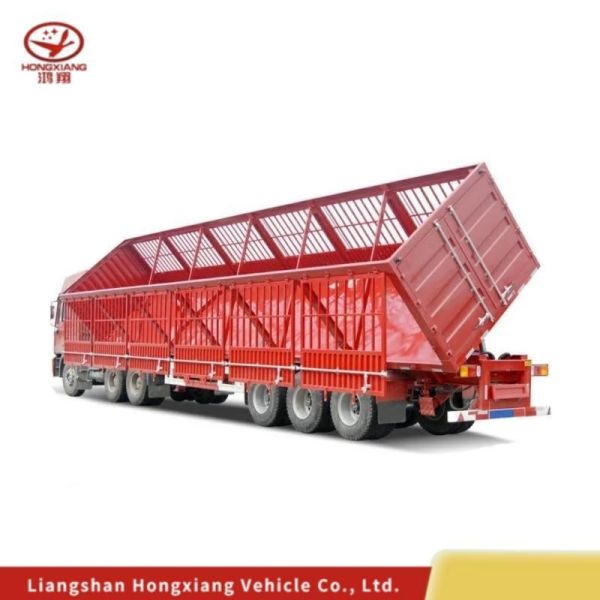 Quality Light Duty 3-Axle High Sidewall Fence Stake Transport Semi-Trailer for Direct Supply for sale