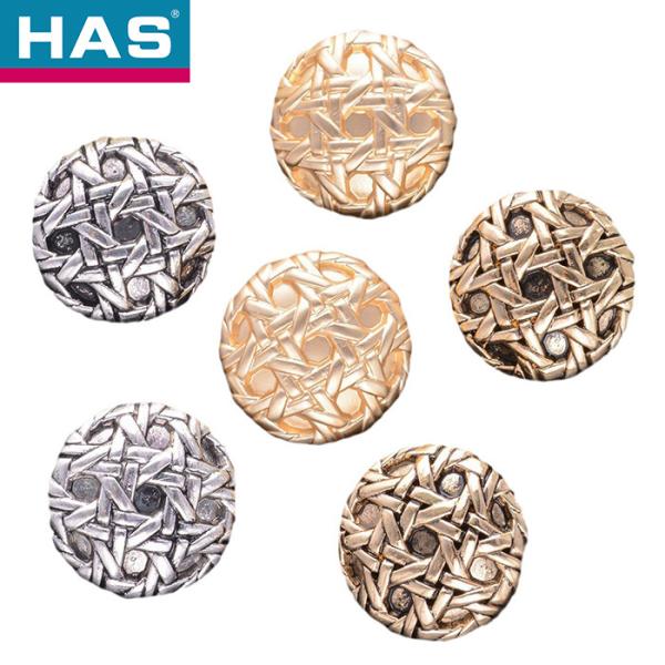 Quality Washable Decorative Shank Buttons 18mm / 23mm Gold Shirt Buttons for sale