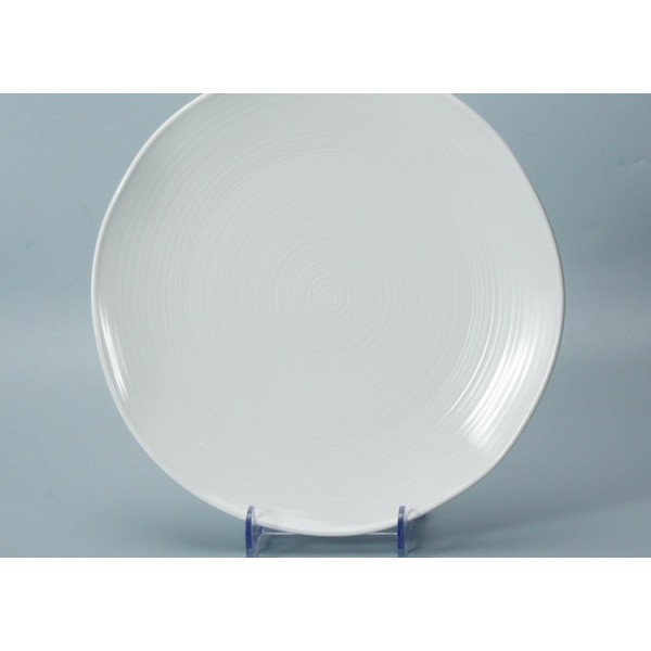Quality KX Series 20Pcs Irregular White Porcelain Dinnerware Sets for sale