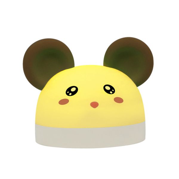 Quality CE Certified ABS Desk Digital Clock With LED Display Silicone Night Light And Natural Alarm for sale