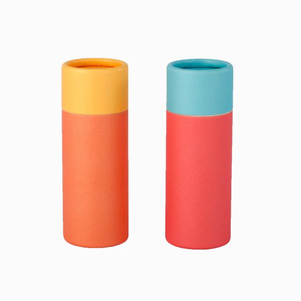 Quality Food Grade Paper Cylinder Containers Embossed Debossed CMYK Printing for sale