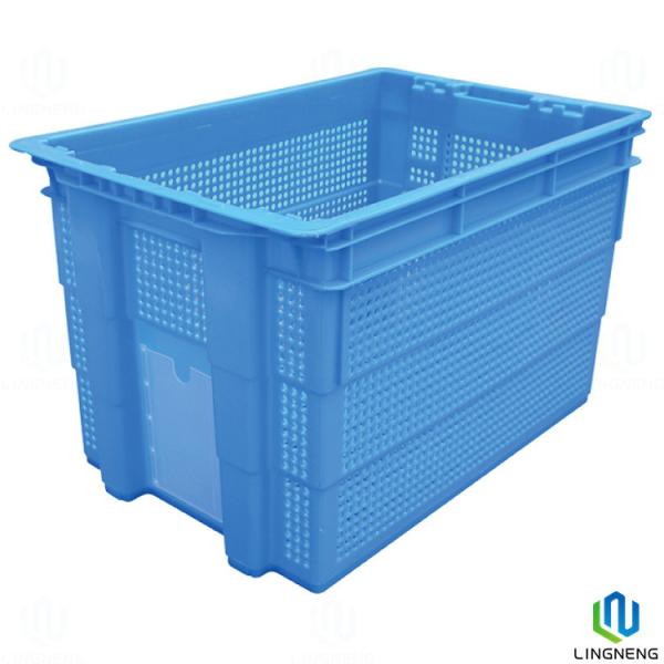 Quality Versatile Vegetable Storage Crates Stackable Plastic Agricultural Crates For for sale