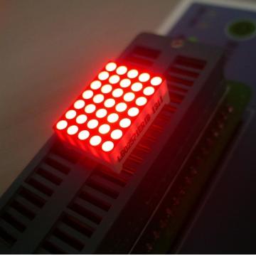 Quality Good Consistency 5 x 7 LED Dot Matrix Display Yellow Segments Black Face for sale