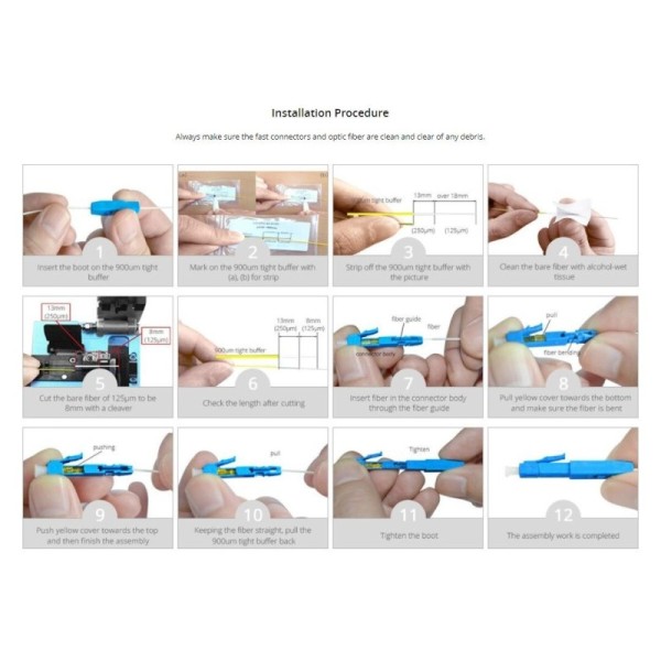 Quality Field Assembly Fiber Optic Connector LC APC Singlemode Pre Polished Ferrule for sale