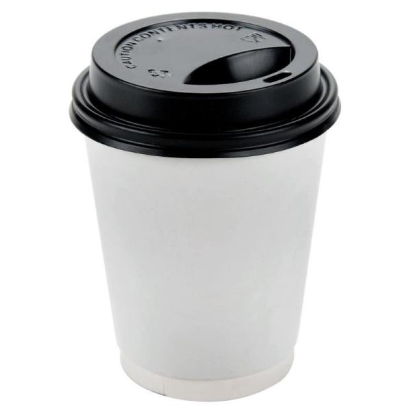 Quality 16oz 500cc Disposable Single Use White Paper Coffee Cup Double Layer Paper Cup for sale