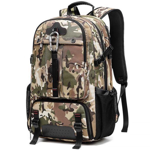 Quality Oxford 65 Liter Hiking Backpack Camouflage Hiking Backpack OEM/ODM for sale