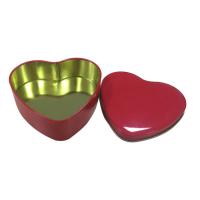 Quality Red Heart Shaped Tin Containers For Storing Valentine'S Day Treats Or Gifts for sale