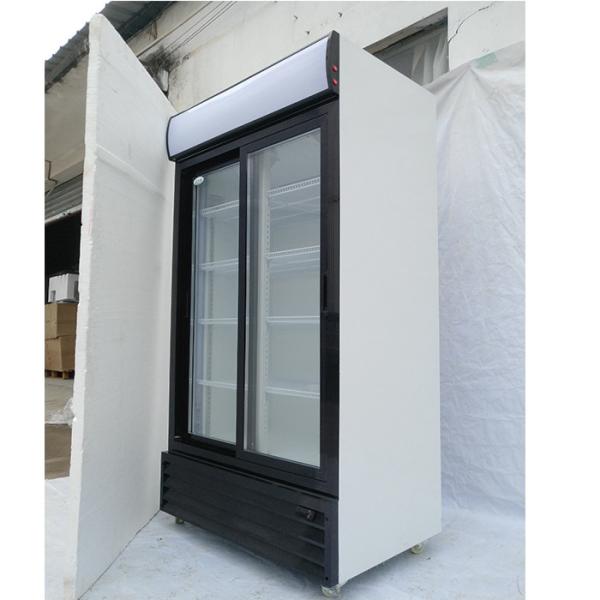 Quality Efficient Cooling 400W 240V Glass Door Beverage Refrigerator for sale