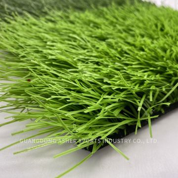 Quality Resilient Synthetic Turf Football Field , S Shape Polyethylene Artificial Turf for sale