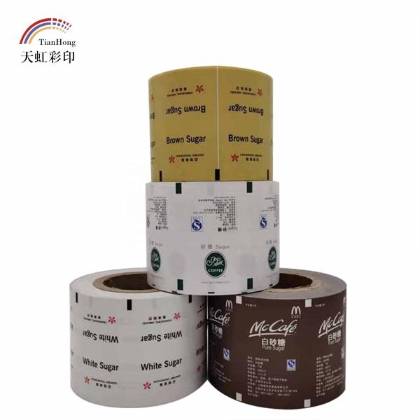 Quality PE Coated Film Paper For Sugar Tube Sweetener Sachet Packing In Customized Color for sale