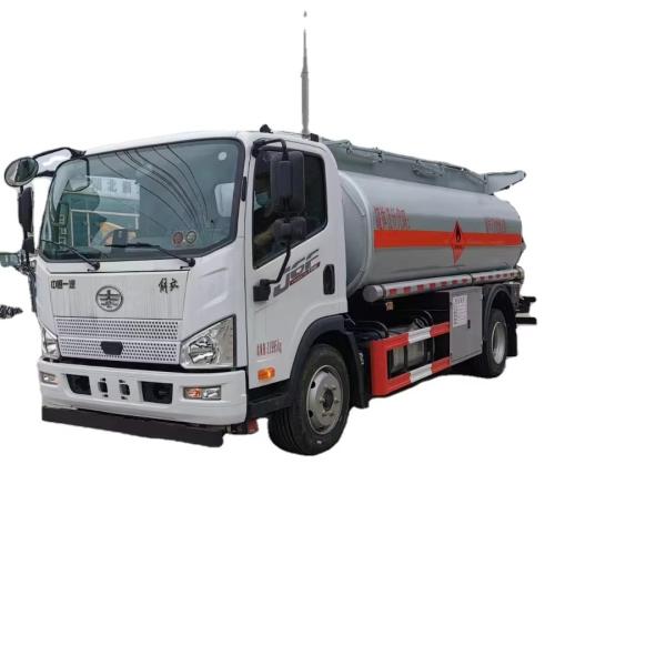 Quality FAW Brand New Oil tank Truck 8-10CBM Fuel Tanker Truck With Pump for sale