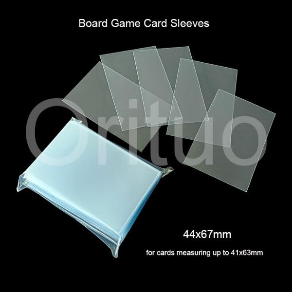 Quality 44x67mm Board Game Sleeves Polypropylene Card Protection Sleeves Cpp for sale