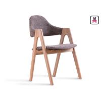 Quality Classical Strong Solid Wood Restaurant Chairs With Leather Fabric Seats for sale