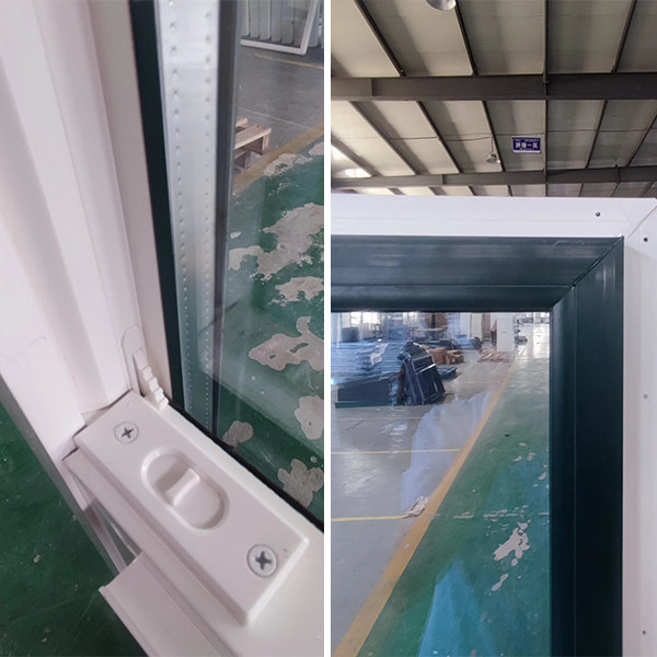 Quality Heat Insulated UPVC Single Hung Window Ventilator White Black for sale