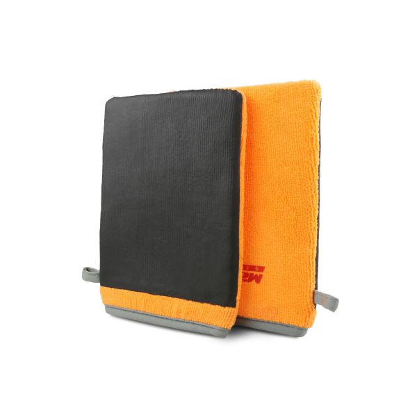 Quality Medium Orange Nanoskin Clay Mitt S M L XL Size For Auto Wahshing for sale