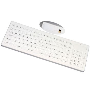 Quality Logo Customized Waterproof Silicone Keyboard With Wireless USB Receiver And for sale