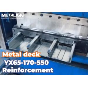 Quality 95mm Shaft Diameter Embossing Metal Roll Forming Equipment For YX65-170-550 for sale